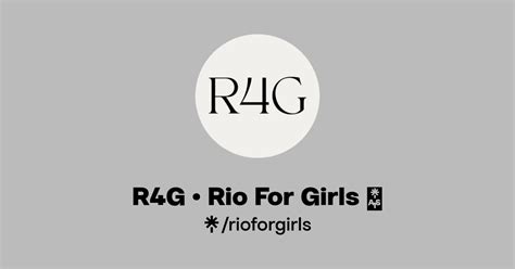 R4g • Rio For Girls 🐚 Instagram Linktree