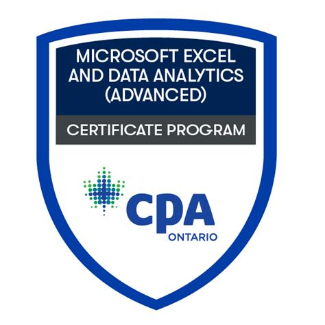 Certificate In Microsoft Excel And Data Analytics Advanced Credly