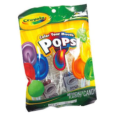 Crayola Color Your Mouth Taffy Stick Pops 24ct Salebestcandyshop