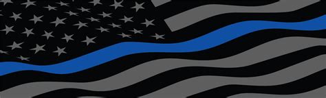 Blue Line American Flag