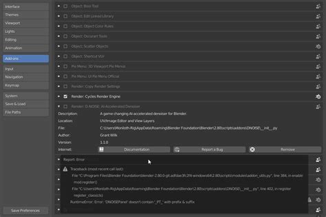 Addon Is Broken Issue Grantwilk D Noise GitHub
