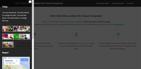 Slick Slide Menu Addon For Wpbakery Page Builder By Themeofwp Codecanyon