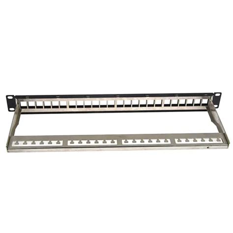1u 19 24 Port FTP Blank Patch Panel With Back Bar Empty Patch Panel Panel And Patch Panel