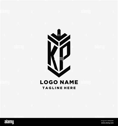Initials Kp Shield Logo Design Creative Monogram Logo Inspiration