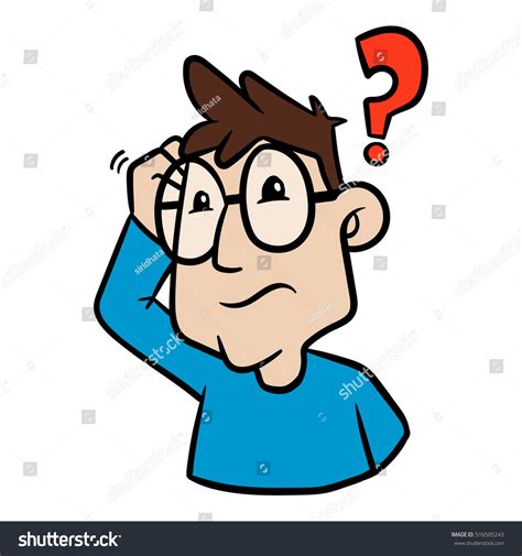 Confused Person Cartoon