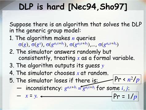 Ppt Hard Instances Of The Constrained Discrete Logarithm Problem Powerpoint Presentation Id
