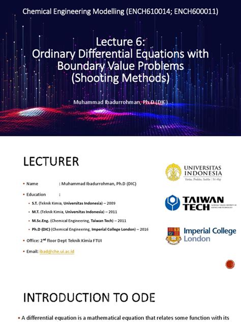 Lec06 Ordinary Differential Equations Bvp Shooting Methods Pdf Heat Transfer