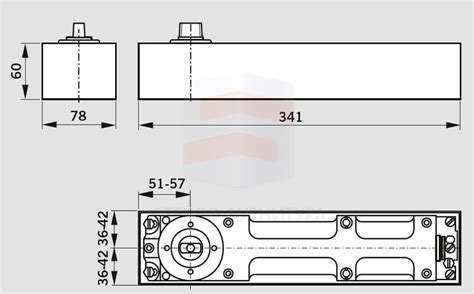 Bts 80 Доводчик с фиксацией от 75° до 175° Стеклофурнитура