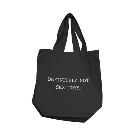 Reusable Totes Definitely Not Sex Toys Black Bodispa B2b