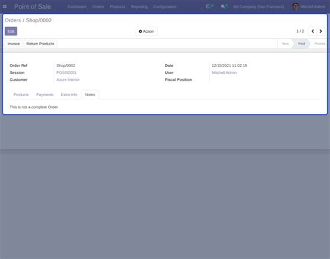 Odoo Pos Order Notes Webkul