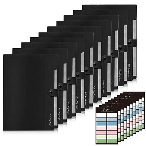 Skydue 8 Pockets Accordion File Organizer Expanding File Folders