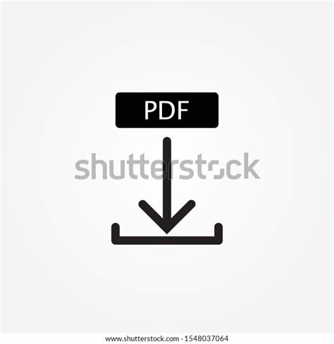 Pdf Icon Black Color Editable Pdf Stock Vector Royalty Free 1548037064 Shutterstock