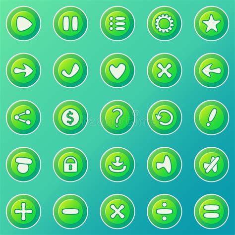 Game Ui Set Stock Vector Illustration Of Restart Menu 58173255