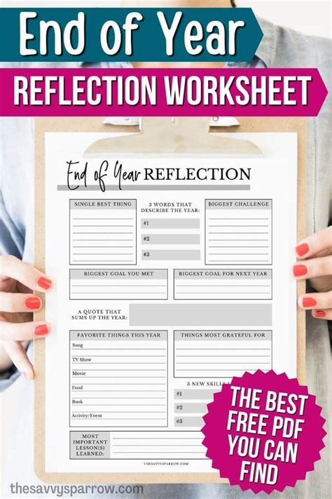 Free Printable End Of Year Reflection Year End Reflection Reflection