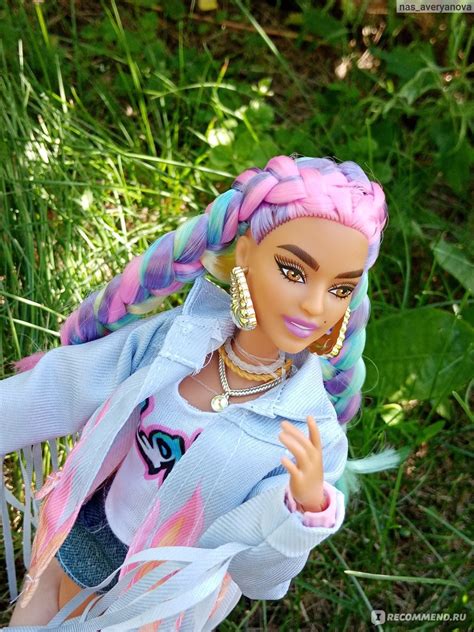 Mattel Кукла Barbie Экстра с радужными косичками GRN29 ...