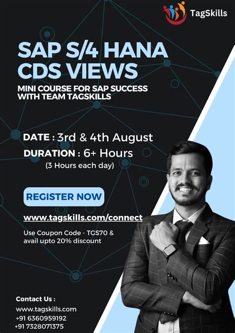 tagskills on linkedin sap cdsview coding minicourse saps4hana cds