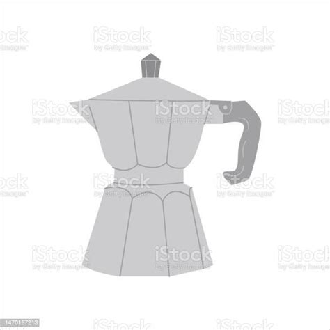 간헐천 커피 메이커 이탈리아 모카 냄비 대체 양조 방법 간단한 미니멀리스트 컬러 벡터 흰색 배경에 격리된 그림 0명에 대한 스톡 벡터 아트 및 기타 이미지 Istock