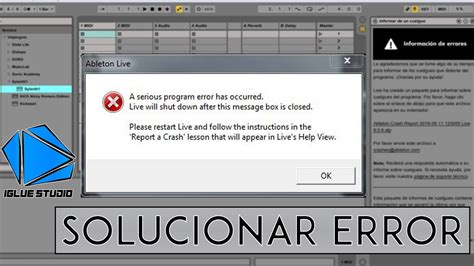 A Serious Program Error Has Ocurred SoluciÓn Ableton Live 10 RÁpido Y Sencillo Iglue