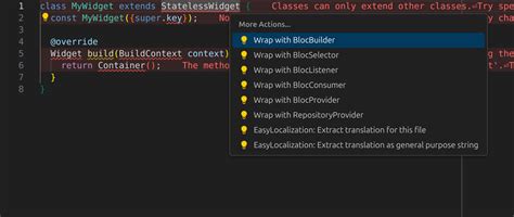 dart quick fix in flutter not working for imports lines stack overflow