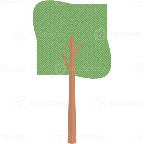 Flat Tree Style Aesthetic Collection Set 17171849 PNG