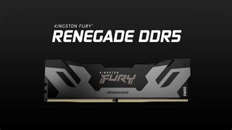 kingston fury renegade ddr5 silver desktop gaming ram 6000mhz 6400mhz