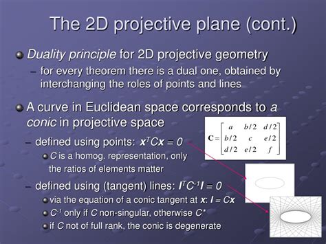 Ppt Multiple View Geometry Projective Geometry And Transformations Of 2d Powerpoint Presentation