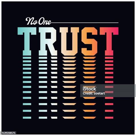 아무도 티셔츠 벡터의 타이포그래피를 신뢰하지 않습니다 0명에 대한 스톡 벡터 아트 및 기타 이미지 0명 T 셔츠 개념 Istock