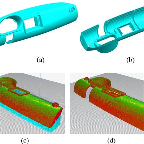 Car Dashboard A Outer Surface B Inner Surface C 3d Printed Slices