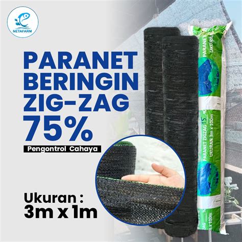 Jual Jaring PARANET Beringin 75% lebar 3 meter - Eceran 1meter | Shopee Indonesia