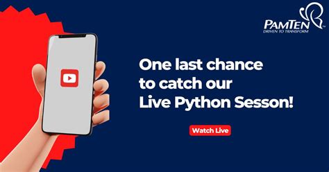 Pamten Inc On Linkedin Pamten Youtubelive Python Pythonlearning Freeclasses Techskills