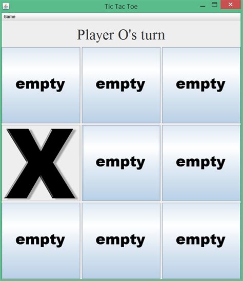 solved i am working on a java gui tic tac toe game and i