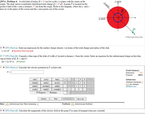 Solved X Axis Z Axis 20 Problem 4 A Solid Disk Of Rad