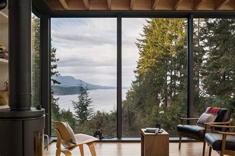 Little House By Mw Works Sits On Bluff Overlooking Washingtons Puget Sound
