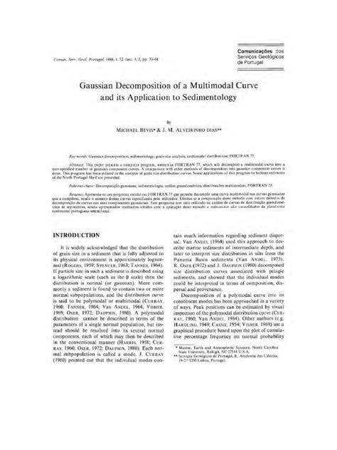 Gaussian Decomposition Of Multimodal Curve And Its Application To