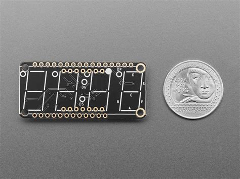 adafruit 4 digit 7 segment led matrix display featherwing [stemma qt