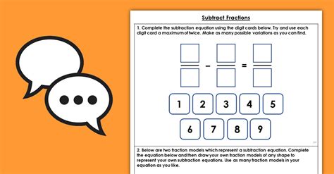 Fractions Year 3 Subtract Fractions Discussion Problems Classroom