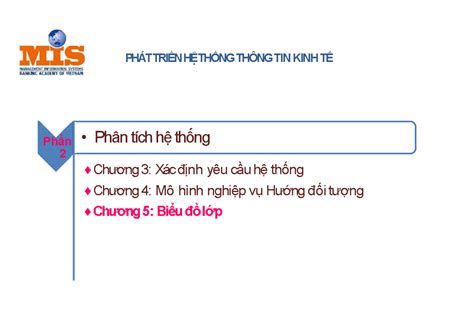 Ch5 Bieu Do Lop PhÁttriỂn HỆthỐng ThÔng Tin Kinh TẾ Phần 2 • Phân