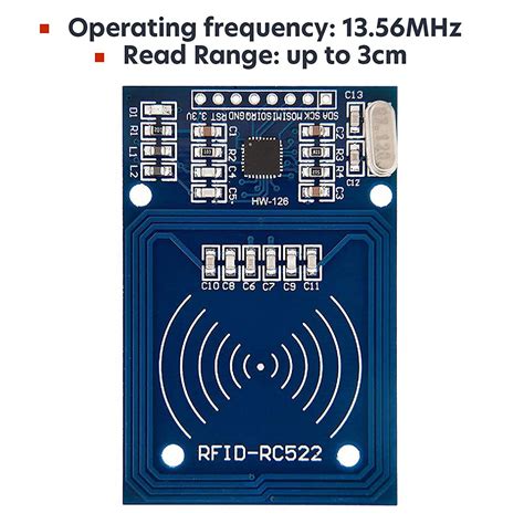Buy RFID Kit RC522 With Reader Chip And Card 13 56 MHz SPI Compatible