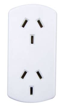 Australian Power Socket Vertical Double Adaptor