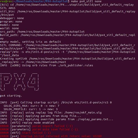 Ekf2 Start Fail Error With Ekf2 Replay · Issue 19969 · Px4px4