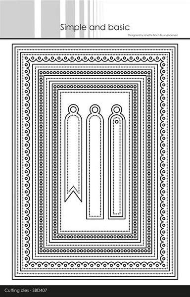 602407 Simple And Basic Die A5 Card Frames Sbd407 Hobbygros