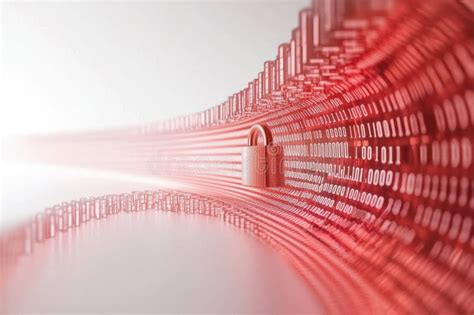 binary code transforming into padlock symbolizing data security in