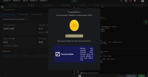 Shristi Singh On Linkedin Geekstreak2024 Deutschebank