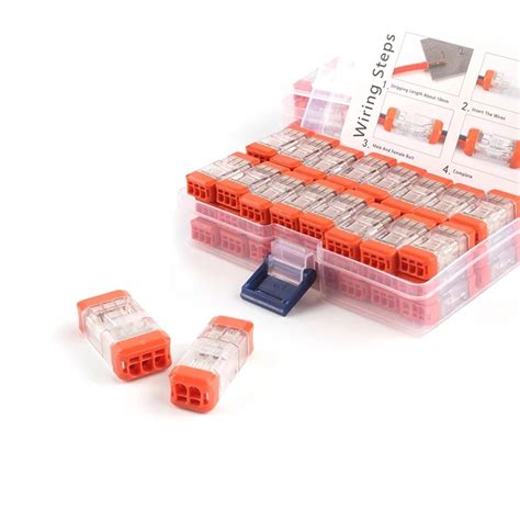 Boxed Mini Fast Wire Connector 2 3pin Docking Universal Compact Electrical Terminal Universal