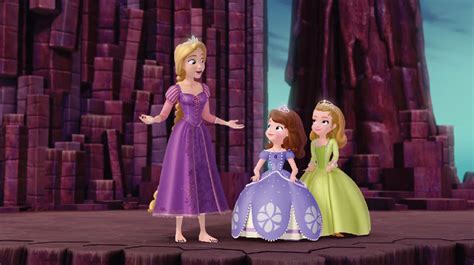 Barefoot Rapunzel With Princess Sofia And Amber By Chipmunkraccoonoz On