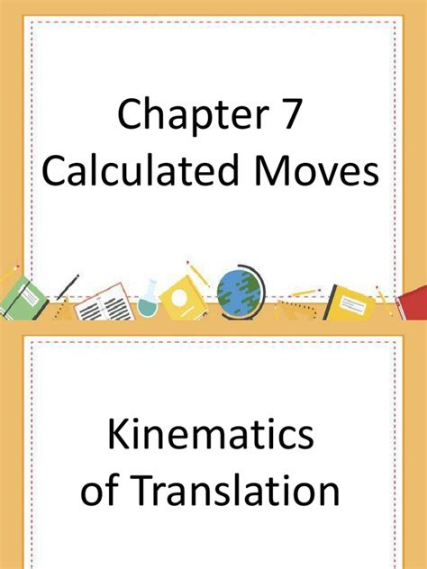 Kinematics Of Translation Pdf Kinematics Velocity