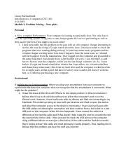 Csc110 Week1 Mod3 Docx Linsey Kleinschmidt Introduction To Computers CSC 110 6 21 2019 Module