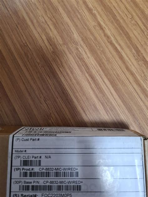 Cisco 8832 Wired Mic Kit Electronics Computer Parts And Accessories On Carousell