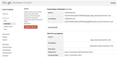 Using Google For Authentication Flask Framework Cookbook Book