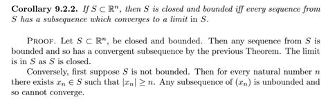 real analysis can we prove that if the sequence is not bounded then